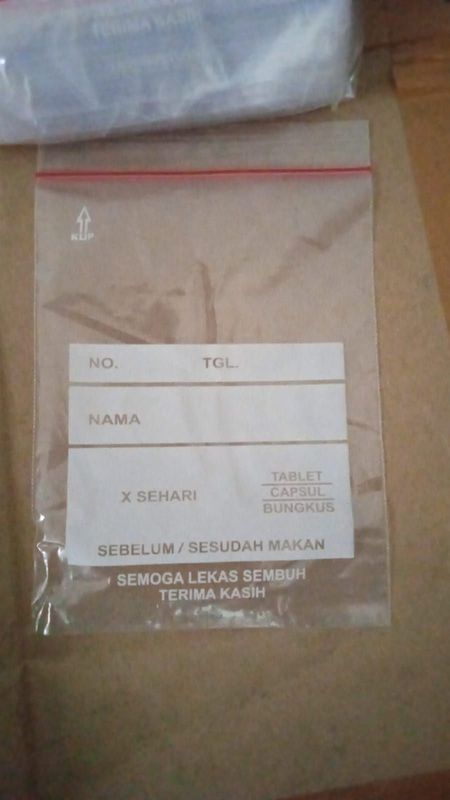 Plastik Klip Label Ukuran 7x10 CETIK