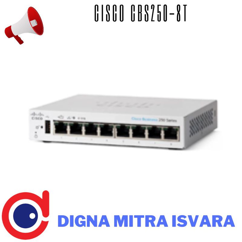 CBS250-8T-D-EU 8-Ports Gigabit