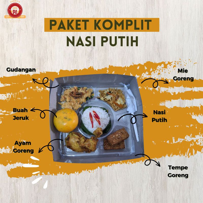 PAKET NASI PUTIH GUDANGAN