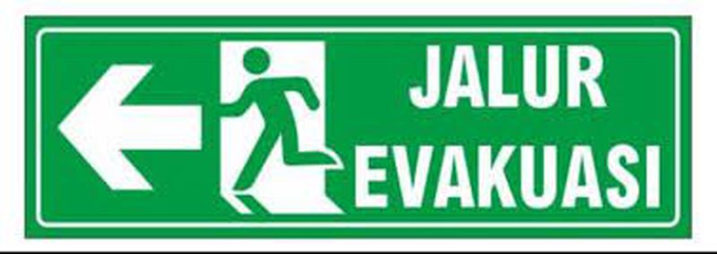 Akrilik jalur Evakuasi