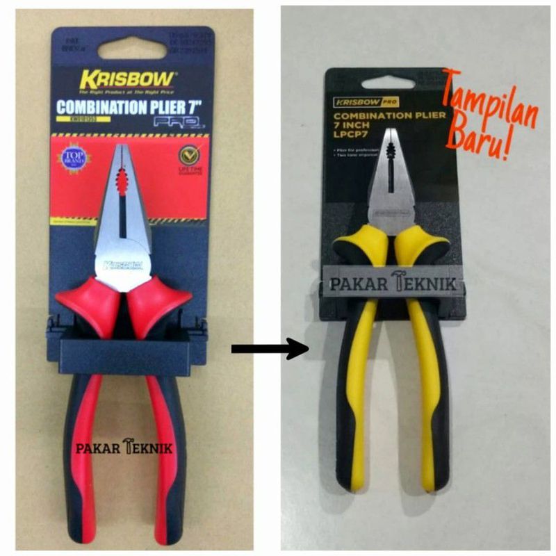 Tang Kombinasi Merah / Combination Plier Red 7"