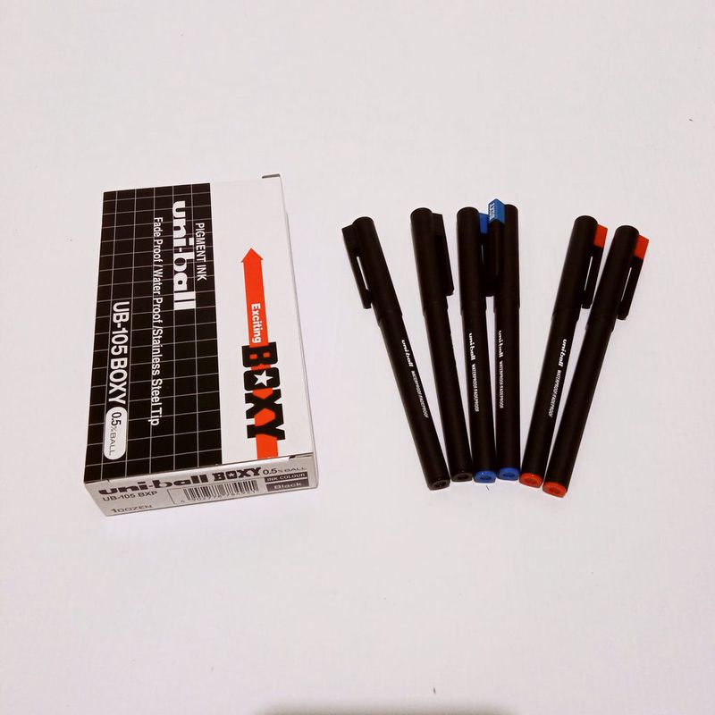 Ballpoint Boxy ( 1 Lusin ) - Hitam