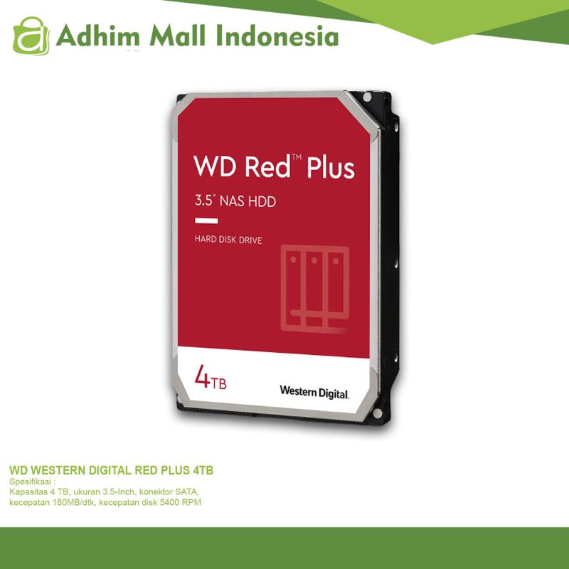 WD WESTERN DIGITAL RED PLUS 4TB