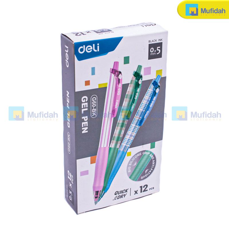 BallPoint / Pulpen / Pena Gel G60 Deli - Biru