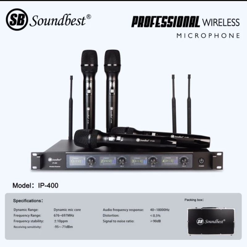 Mic Wireless Soundbest IP 400