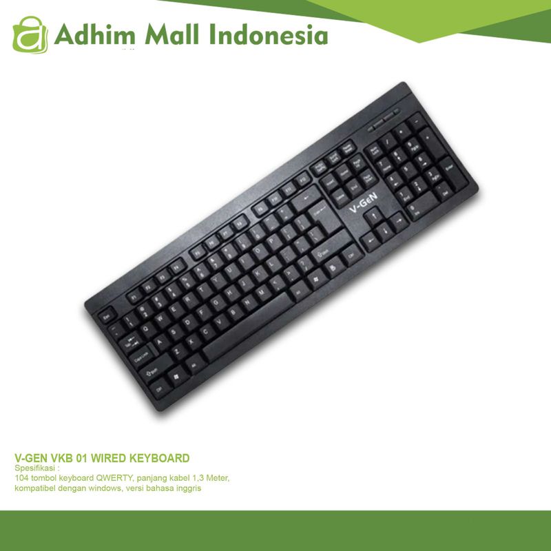 V-GEN VKB 01 WIRED KEYBOARD
