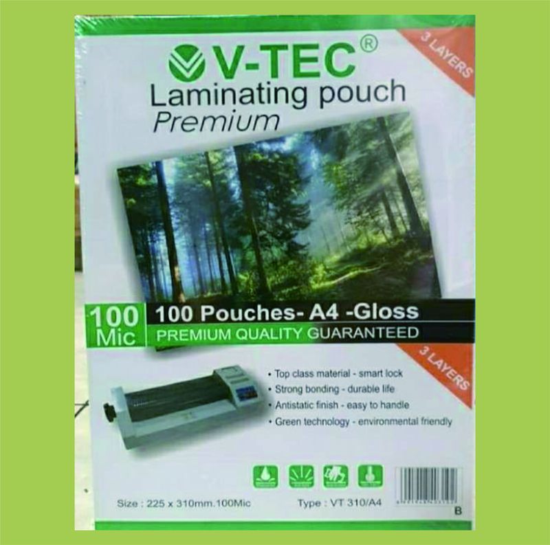 Plastik Laminating V-Tec A4 Glossy