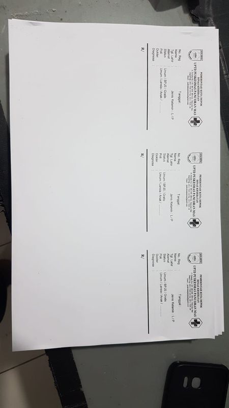 Cetak Buku Nota Resep Obat bolak balik - Ukuran F4-1/4