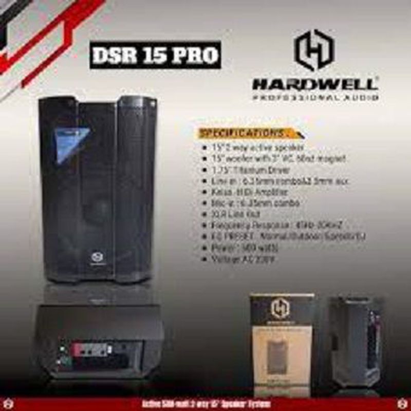 Speaker Aktif 15 Inch Hardwell DSR 15 Pro ORIGINAL HARDWELL