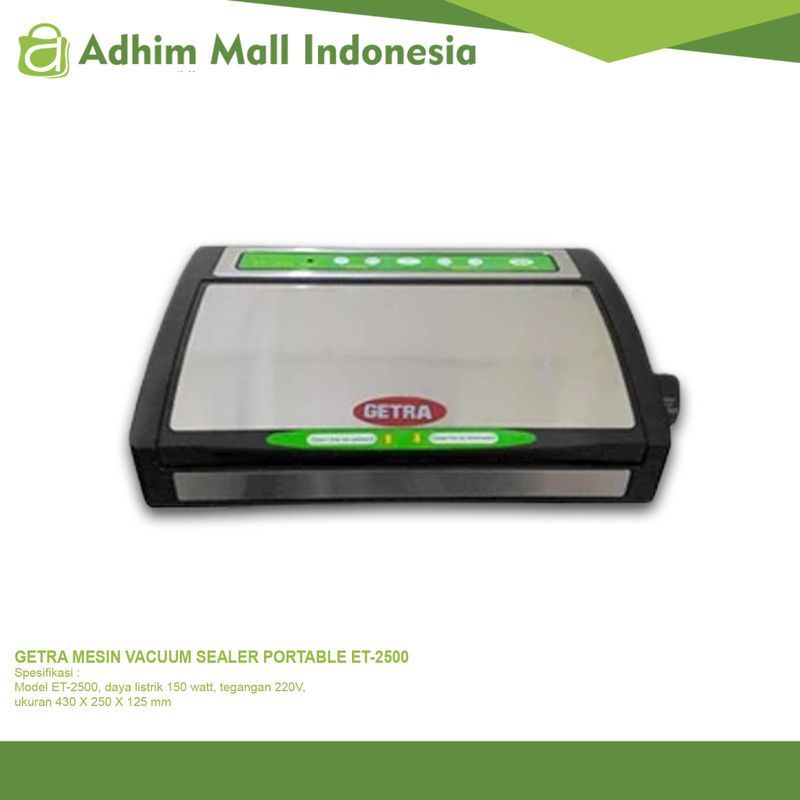 GETRA MESIN VACUUM SEALER PORTABLE ET-2500