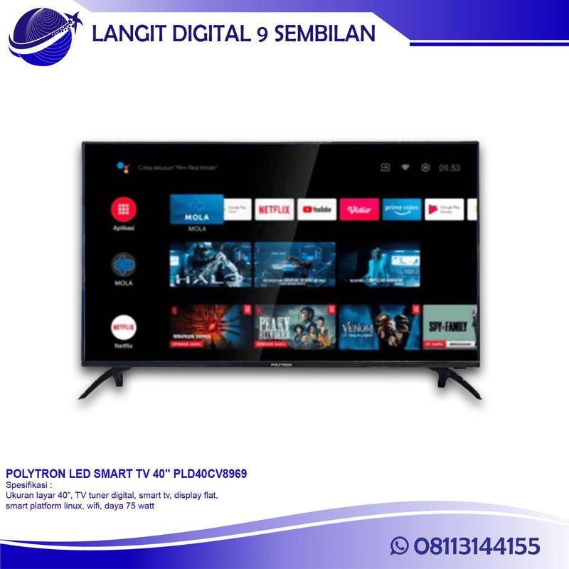 POLYTRON LED SMART TV 40'' PLD40CV8969