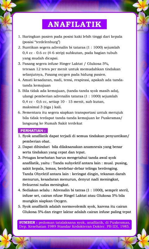 Spanduk anafilatik syok