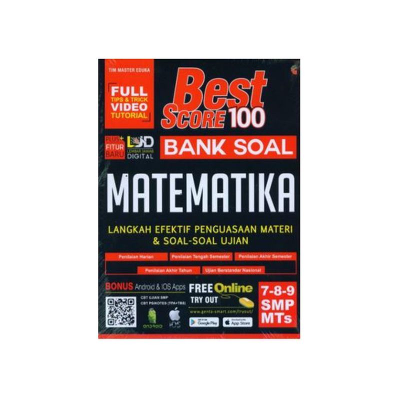 BUKU MATERI SOAL SMP - BEST SCORE 100 BANK SOAL MATEMATIKA SMP/MTS 7-8-9