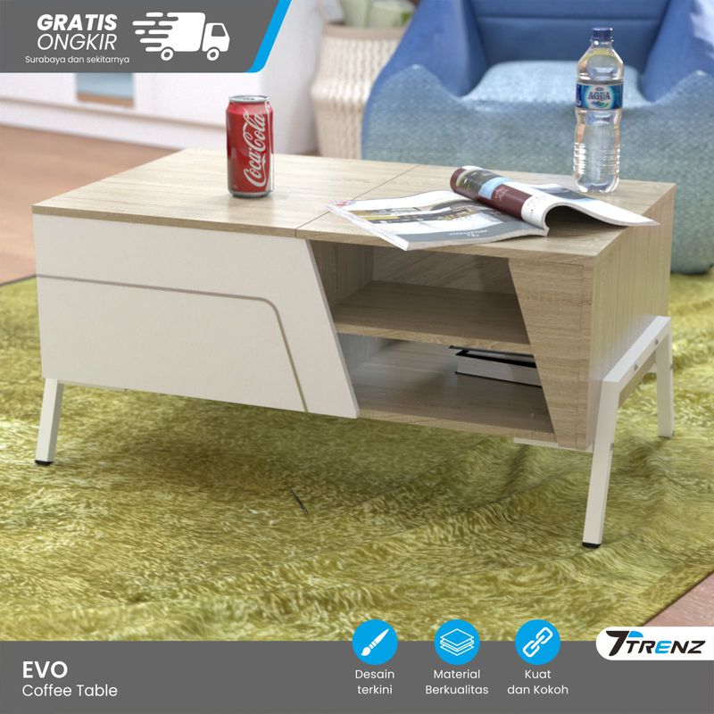 Trenz Furniture - Coffee Table Evo Meja Kopi Futuristik Meja Tamu Minimalis Multifungsi CT Evo ...