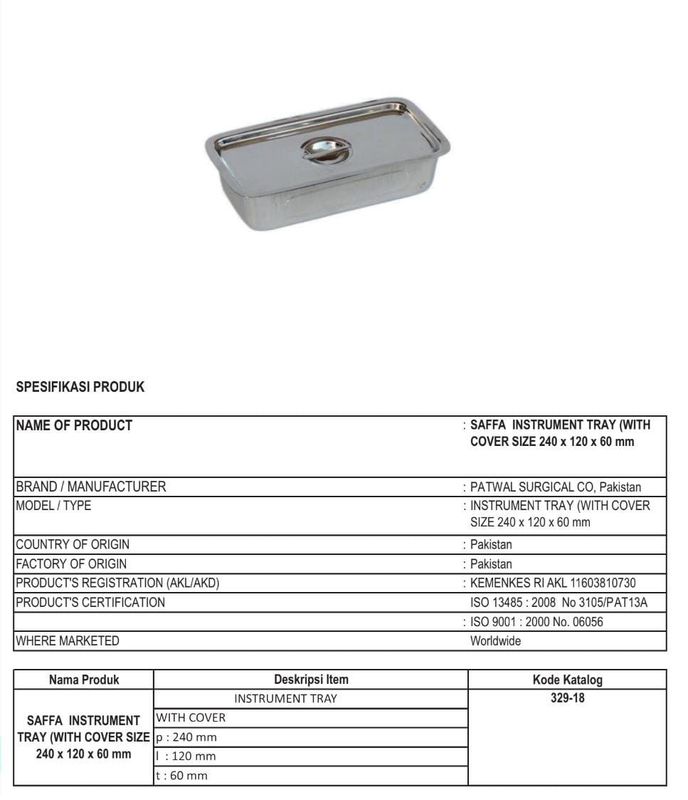 BAK INSTRUMEN SAFFA 24 x 12 x 6 CM