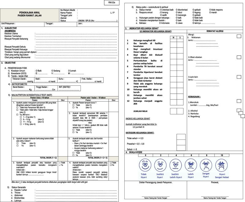 Cetak Form Rekamedis Rawat Jalan
