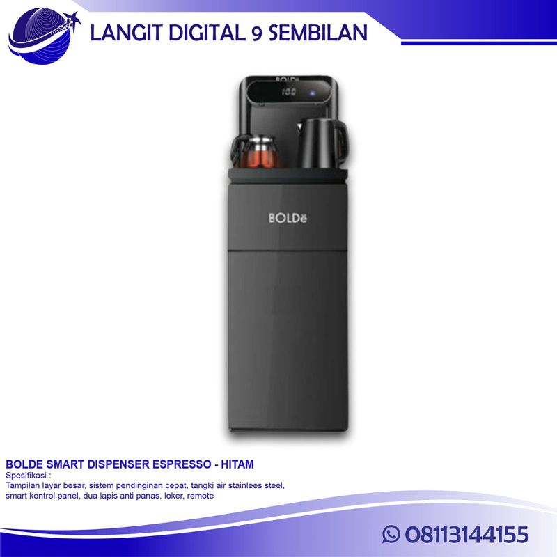 BOLDE SMART DISPENSER ESPRESSO- HITAM