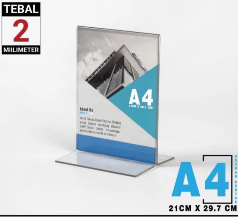 akrilik display A4