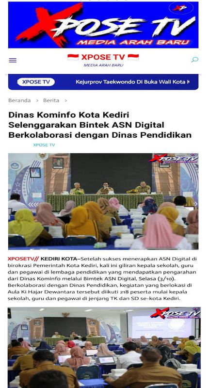 Publikasi Pemberitaan Media XPOSE TV