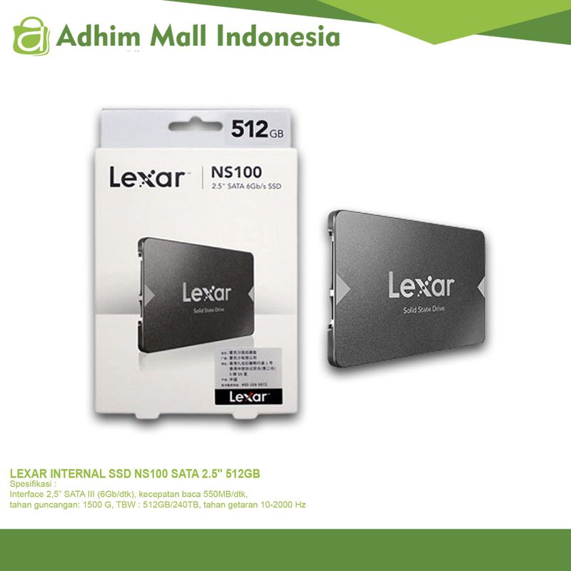 LEXAR INTERNAL SSD NS100 SATA 2,5'' 512GB