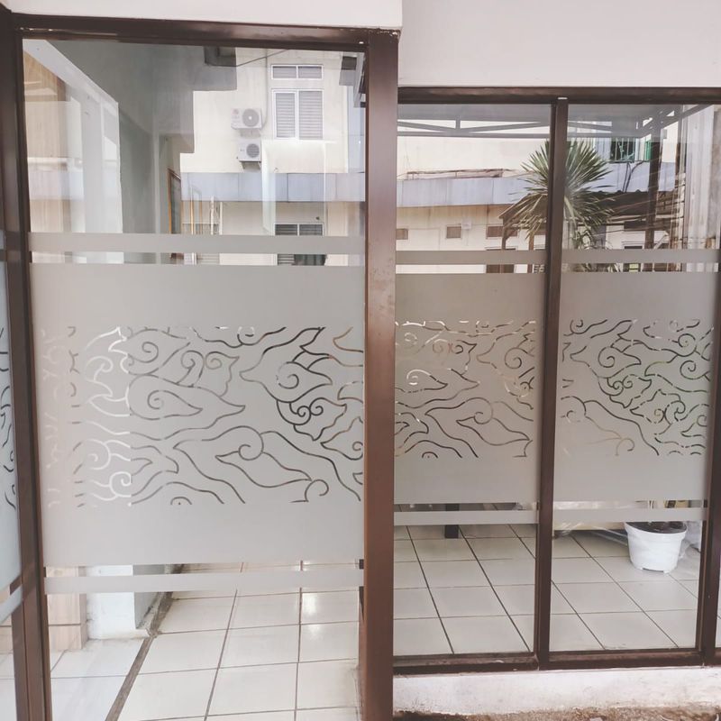 Sandblast Stiker Kaca