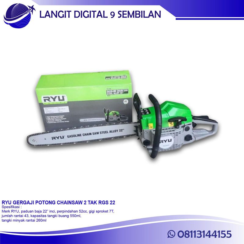 RYU GERGAJI POTONG CHAINSAW 2 TAK RGS 22