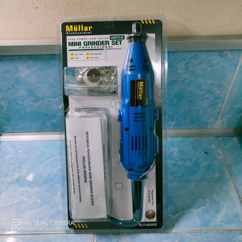 BLISTER MG005B Mini Grinder Mollar Set 40 Pcs Bor Gerinda Tuner