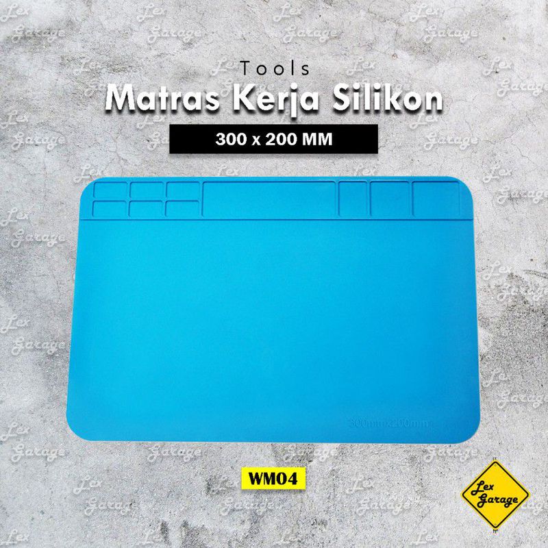 Alas Matras Solder Listrik Uap Gas Silicone Soldering Mat Mats - WM04