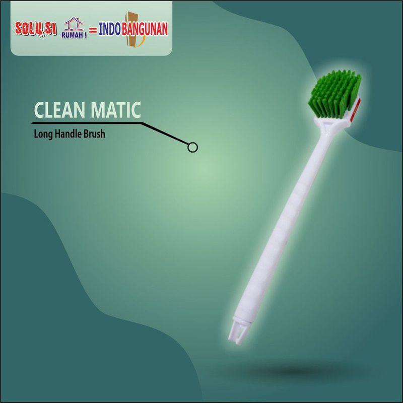 CLEAN MATIC - LONG HANDLE BRUSH/ SIKAT PEMBERSIH