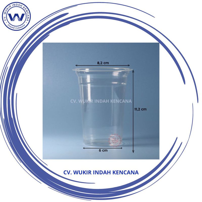 Gelas Cup Plastik Besar 14 oz