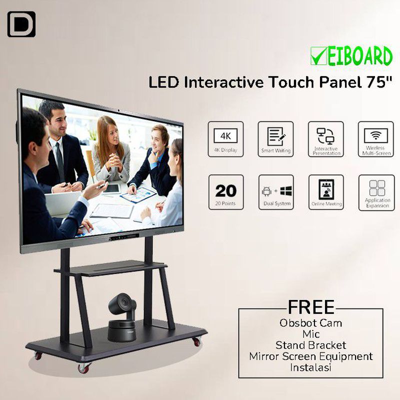 EIBOARD LED Interactive Touch Panel 75"