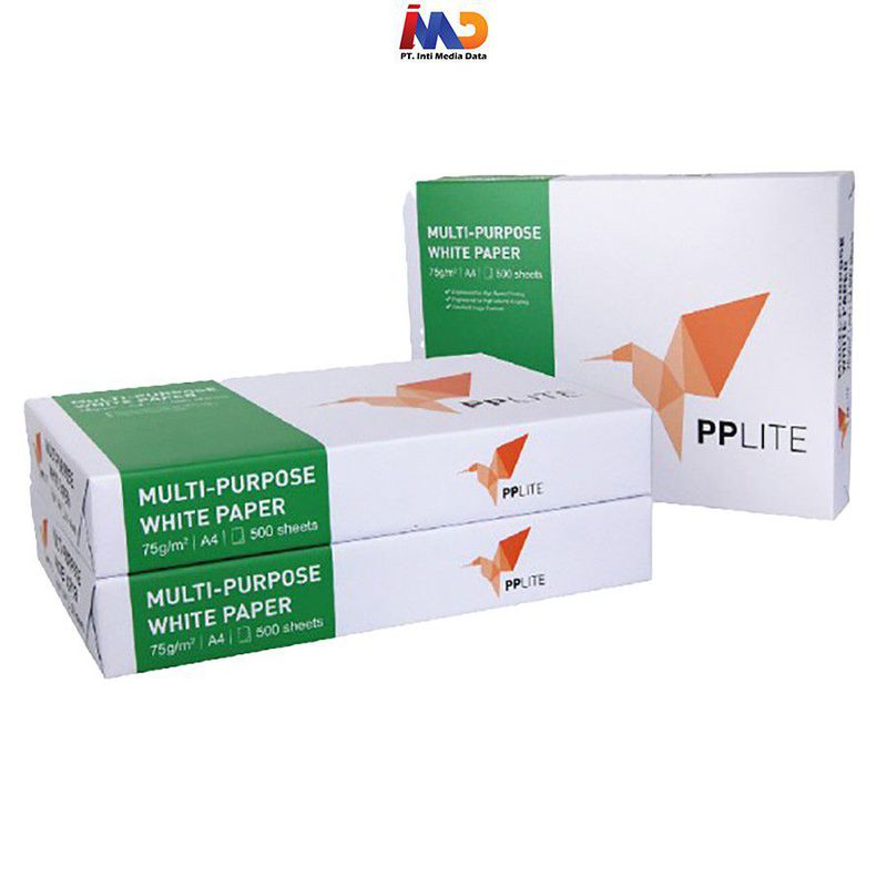 PP Lite Kertas HVS F4 75gr Copier 1 Rim (500 lembar) Kertas HVS