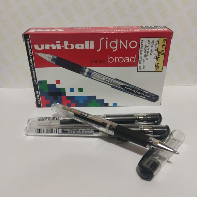 Ballpoint Uniball Signo Broad UM-153 1.0 ( 1 Lusin ) - Biru