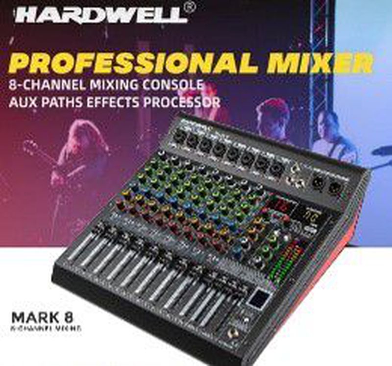 PROFESIONAL MIXER 8 CHANNEL HARDWELL