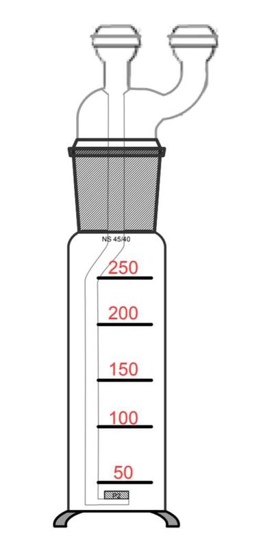 Glass Midget Impinger for gas sampler emisi hcl hf