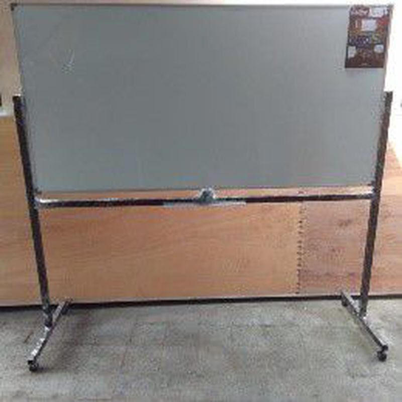 PAKET WHITEBOARD GANTUNG UKURAN 240X120 + STANDING BERODA