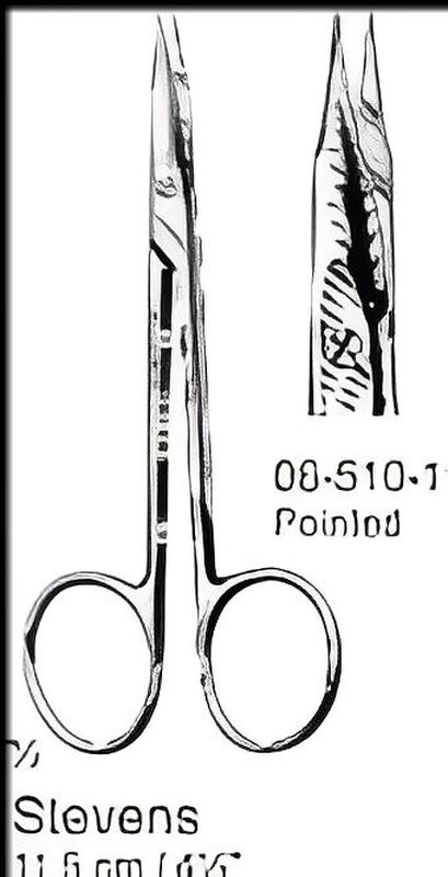 STEVENS FINE OPERATING SCISSORS POINTED STR 11.5CM