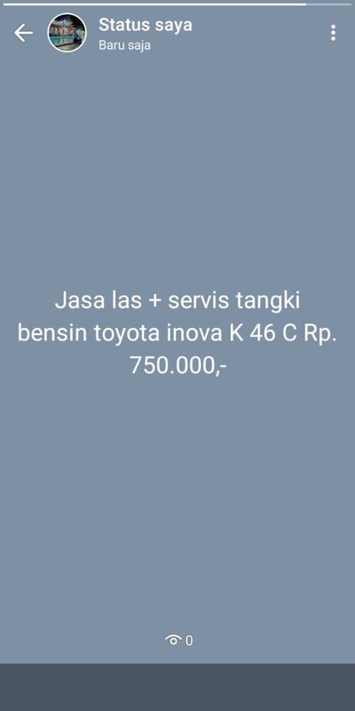 Jasa las + Servis tangki bensin inova