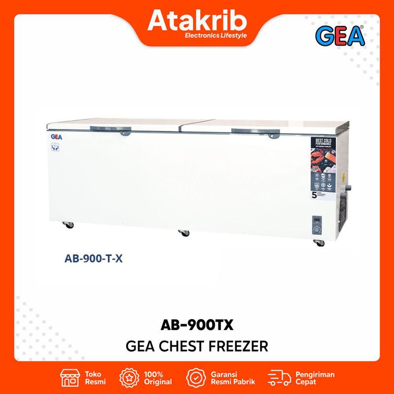 CHEST FREZZER KAPASITAS 865L MERK GEA, TYPE AB-900TX