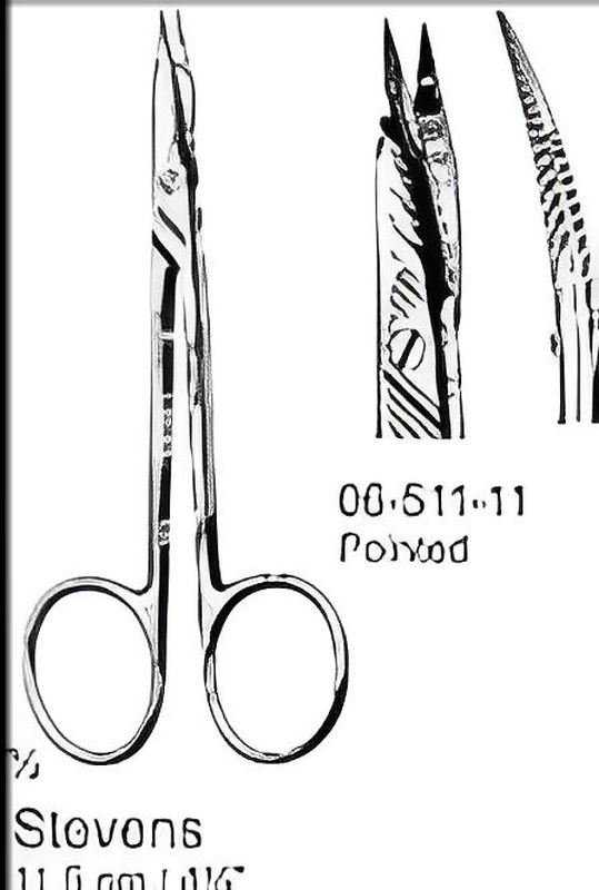 STEVENS FINE OPERATING SCISSORS POINTED CVD 11.5CM