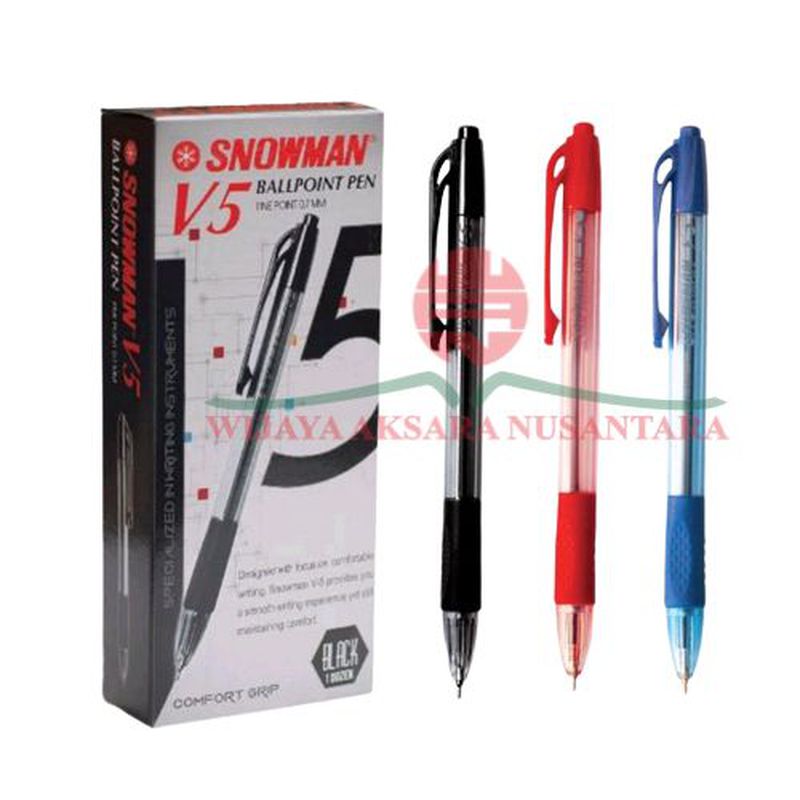 Pulpen Snowman V5 - Merah