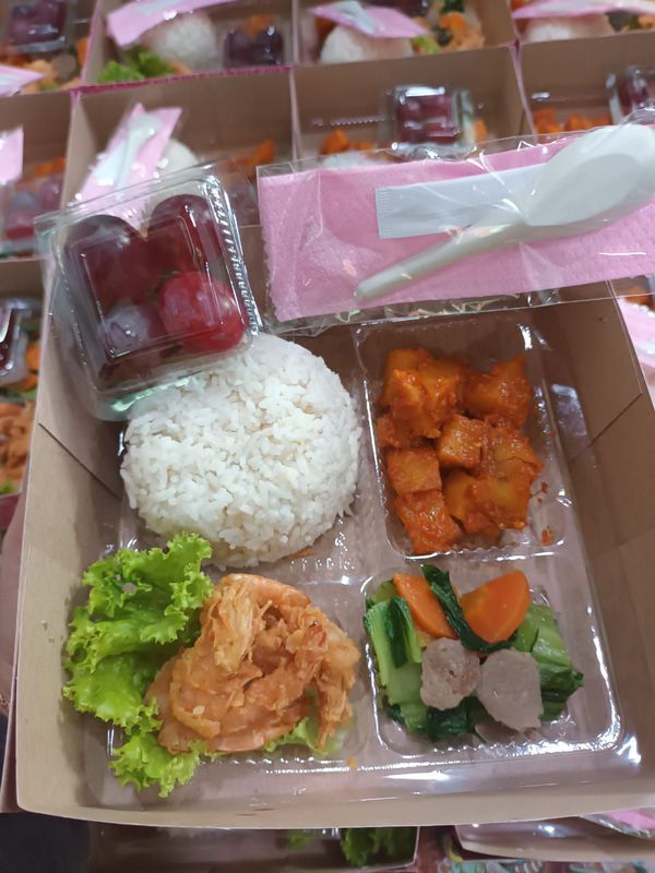 Paket Nasi box Udang