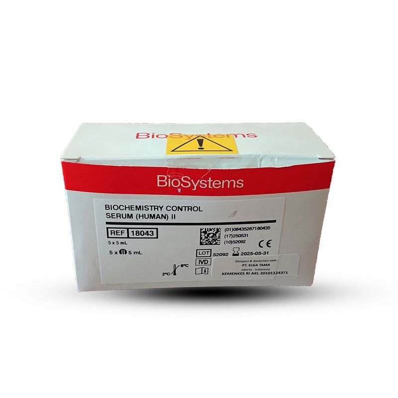 Biochemistry Control Serum Level II (human) 5x5 ml