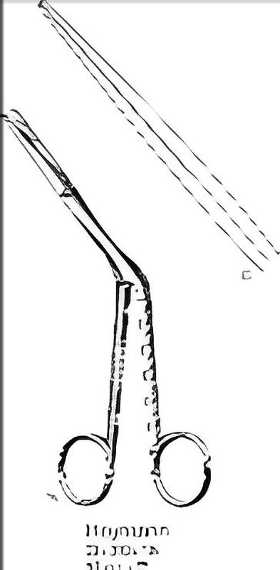 HEYMANN NASAL SCISSORS 18CM