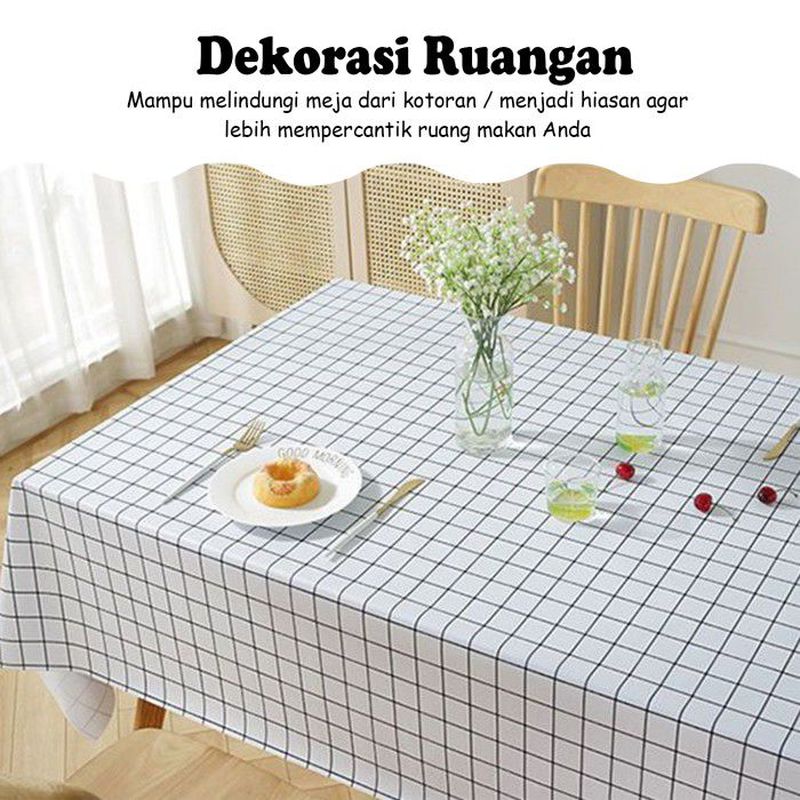 Taplak Meja Persegi 100 x 100 cm Putih