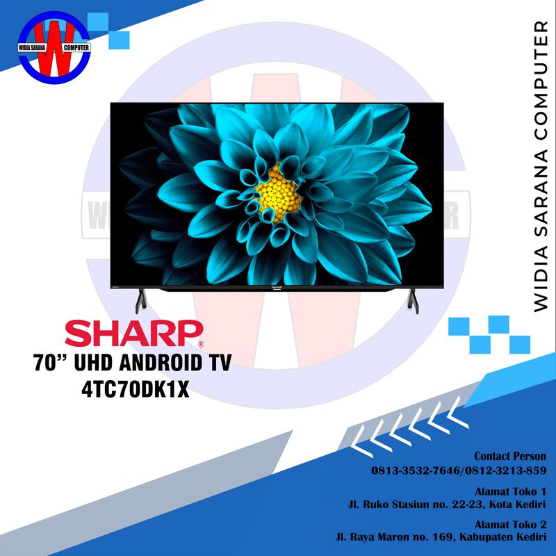SHARP 70 Inch UHD ANDROID TV 4TC70DK1X