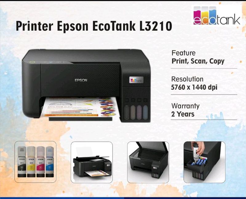 Printer Epson L3210 Print Scan Copy All-in-One