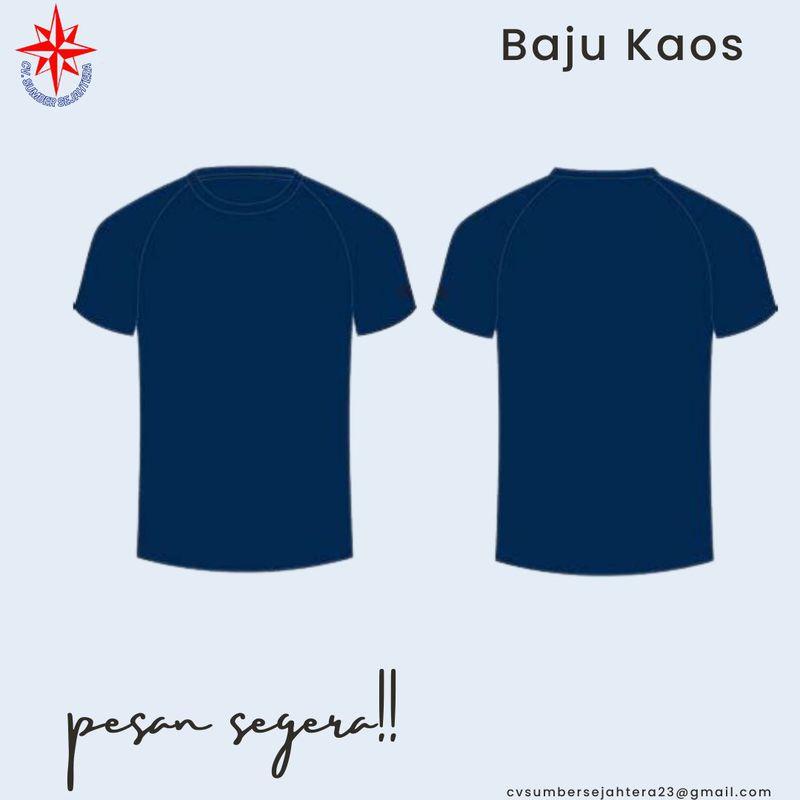 BAJU KAOS OUTING NAVY UK S-XL