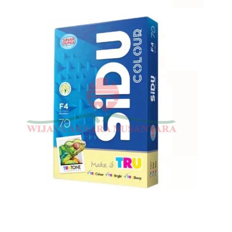 Kertas HVS F4 70g Sidu Warna Kuning