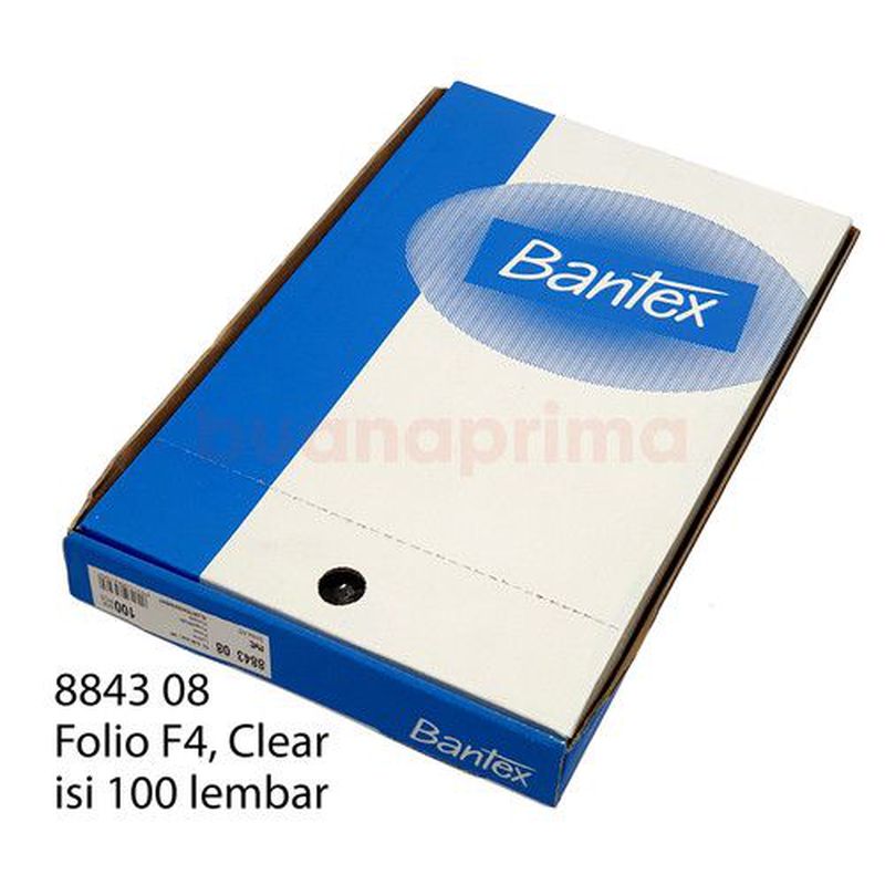 BANTEX SHEET PROTECTOR POCKET 8843 F4 100 PAGES